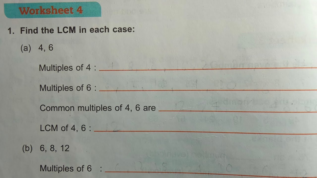 Class 5 unit 3 worksheet 4 dav public school ।। DAV Class 5 chapter 3 ...