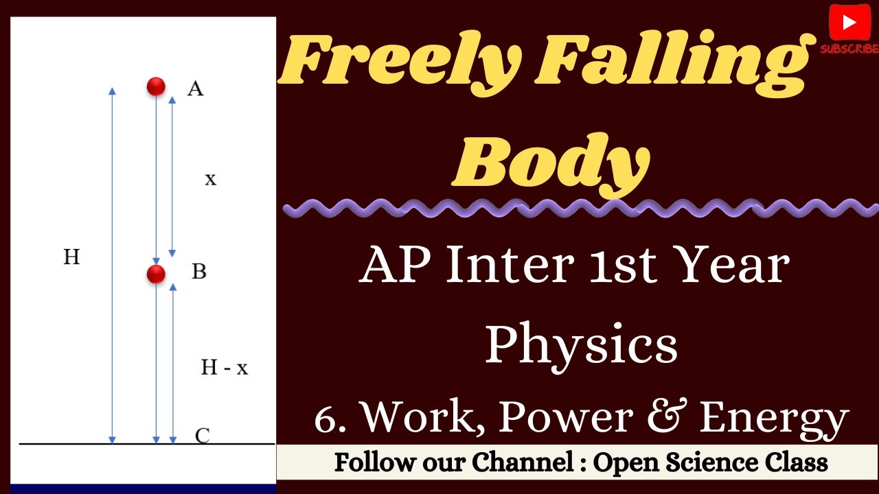 Basic Concepts | AP Inter 1st Year Physics | Freely Falling Body | AP ...