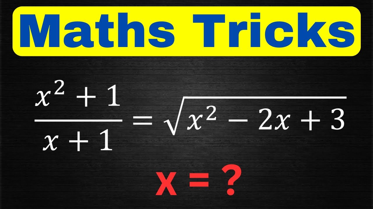 A Nice Radical Equation | Solving Radical Equation | Mathematics ...