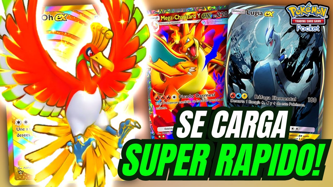 Cuando juntas LEYENDAS… pasan cosas 🔥😱 Ho-Oh EX + Lugia EX + Mega ...
