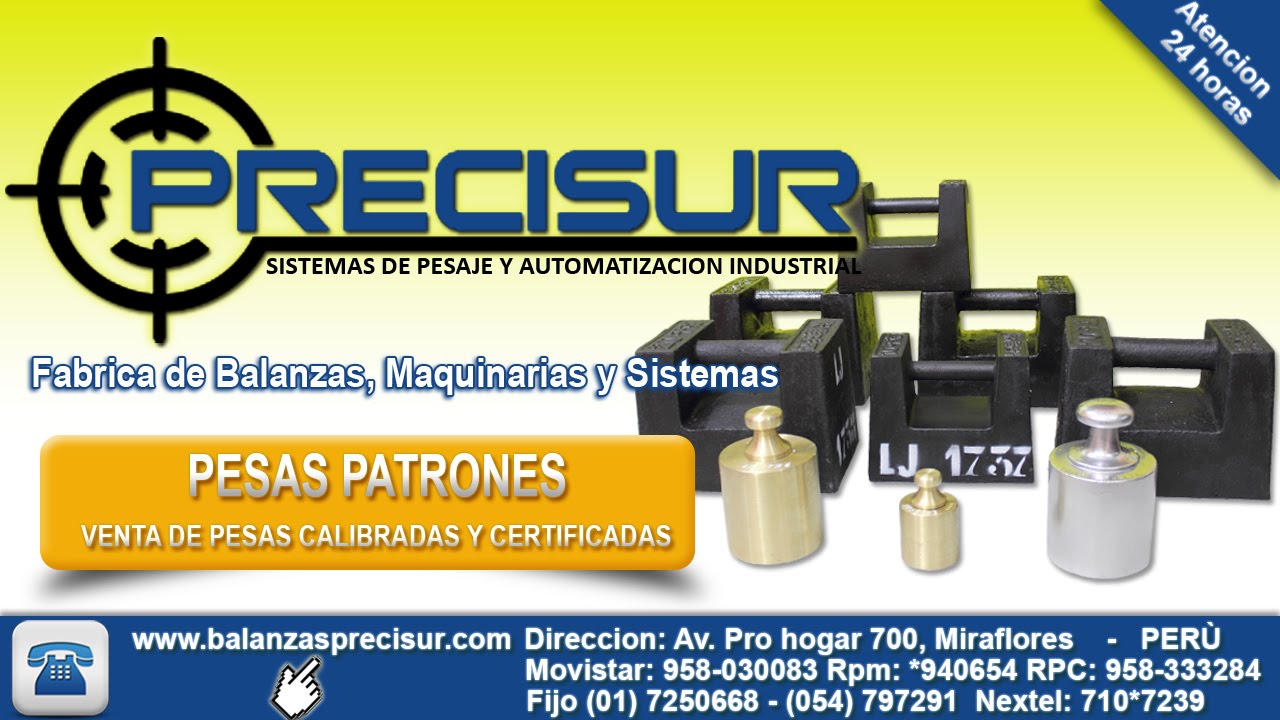 Venta de pesas patron - Calibradas y/o Certificadas - YouTube