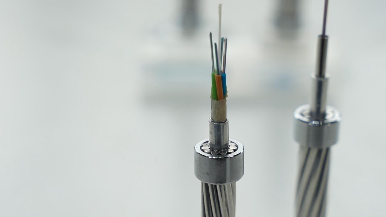 12-144 Cores Aluminum PBT Loose Tube OPGW Cable - YouTube