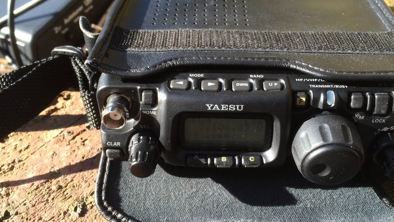 Yeasu FT817ND with Super Antenna MP1 - YouTube
