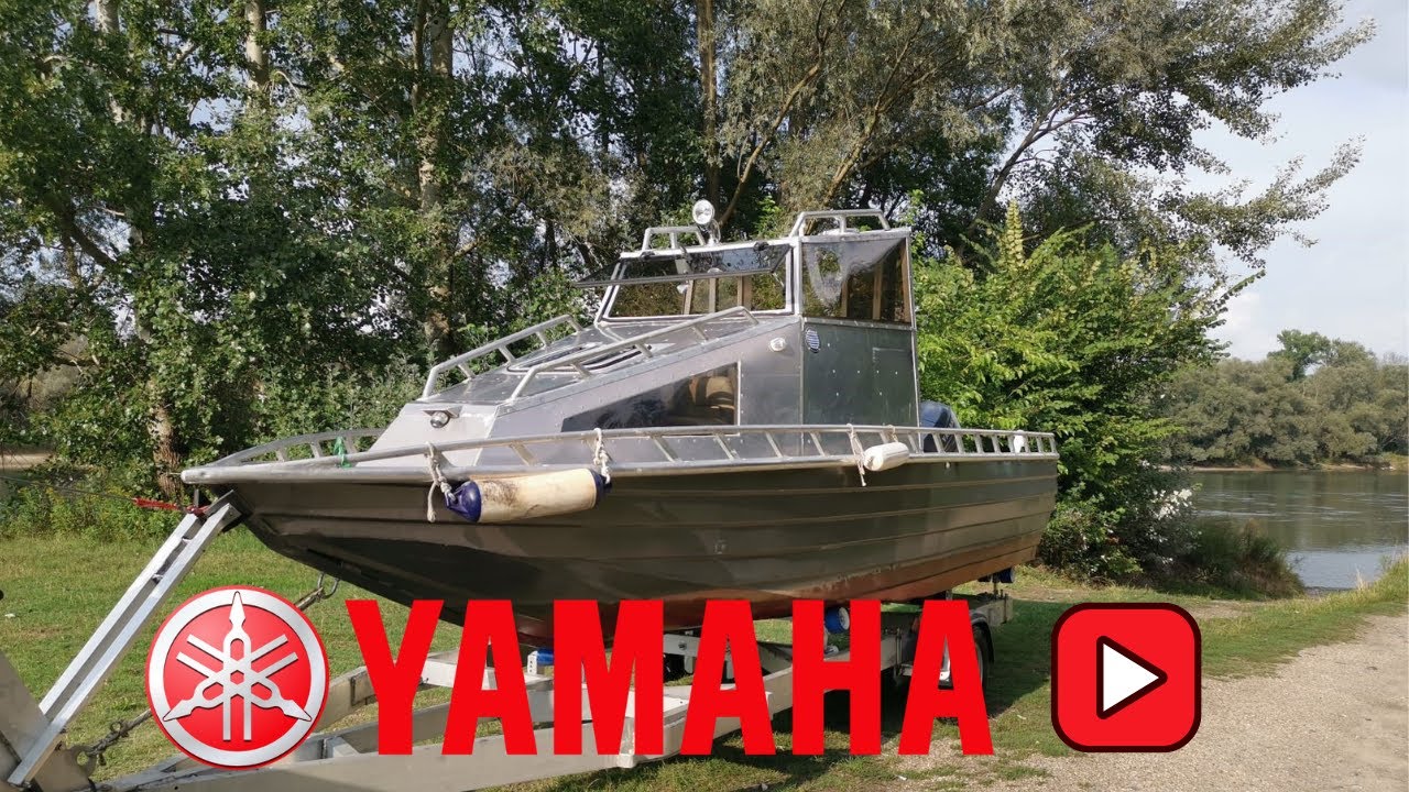 Yamaha 40/70 on a 6 meter aluminium boat - YouTube
