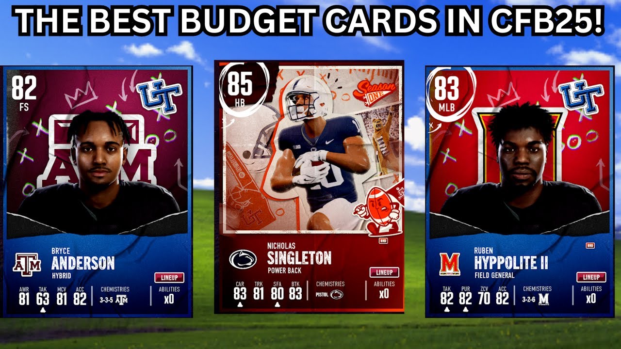 TOP 10 BEST BUDGET CARDS IN CFB 25 ULTIMATE TEAM! - YouTube
