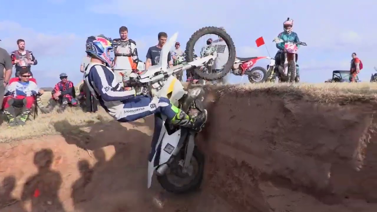 Dirt Bikers Fall Off Their Bikes While Attempting to Climb Wall ...