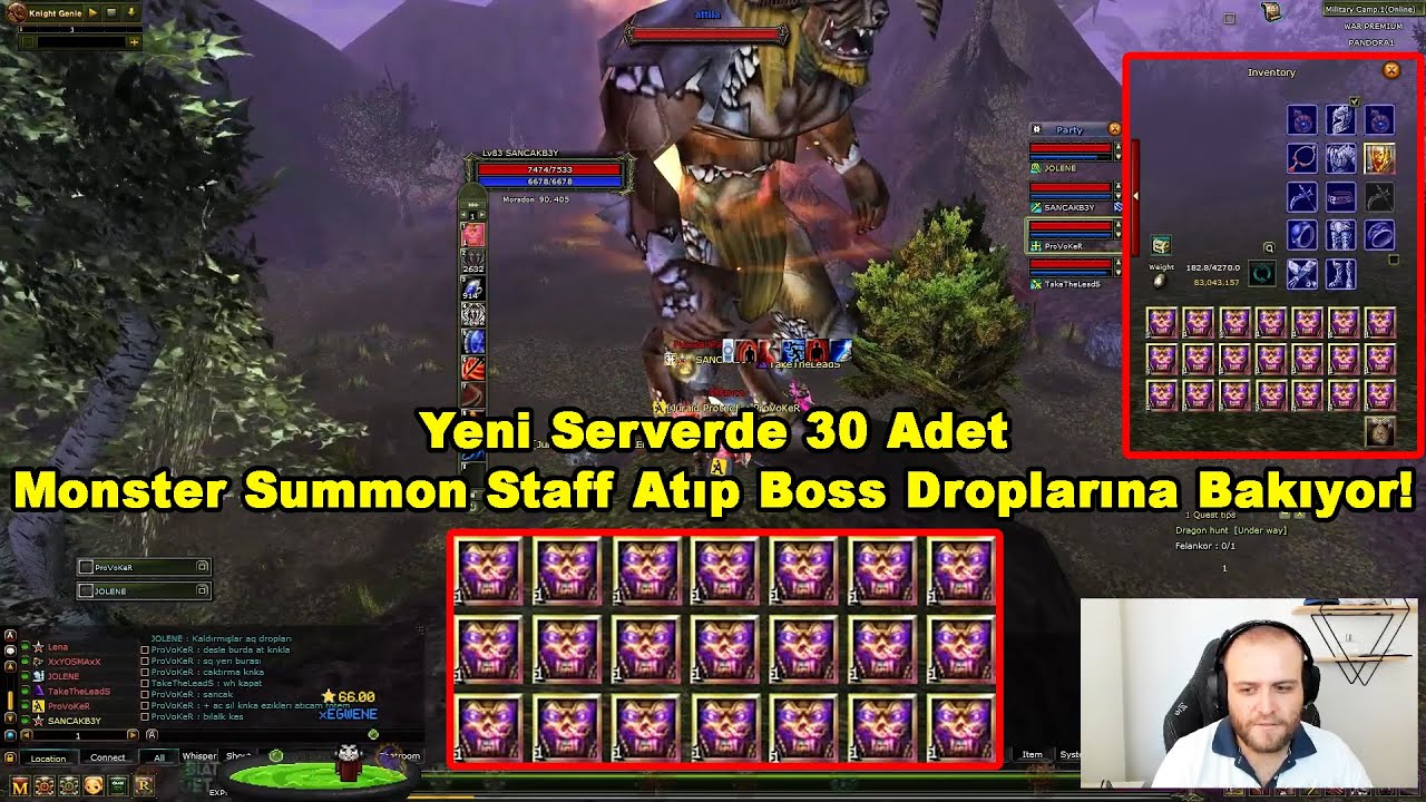 SEVKO - Yeni Serverde 30 Adet Monster Summon Staff Atıp Boss Droplarına ...