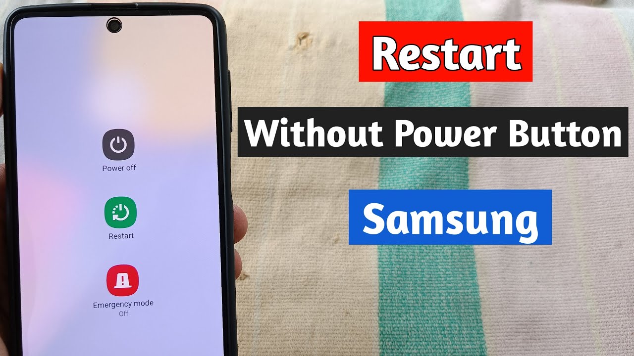 how to restart samsung mobile without power button | reboot samsung ...