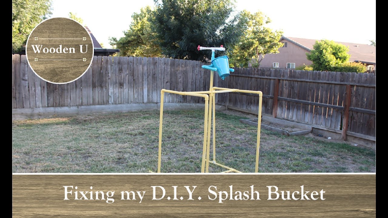 Fixing my D.I.Y. Splash Bucket - Wooden U - YouTube