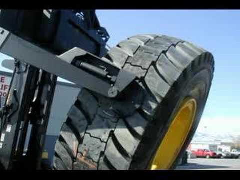 HAUL TRUCK TIRE HANDLER - YouTube