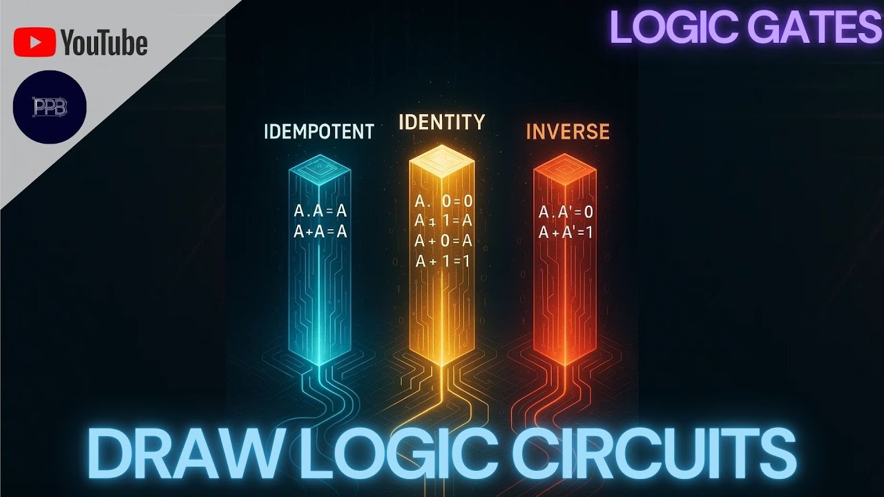 3 I Boolean Laws: Idempotent, Identity, and Inverse Laws | Logic Gates ...
