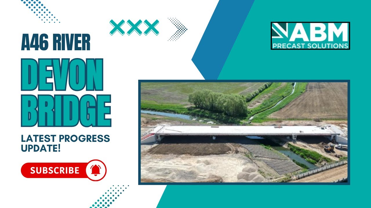 A46 Newark Southern Link Road River Devon Bridge Update - YouTube
