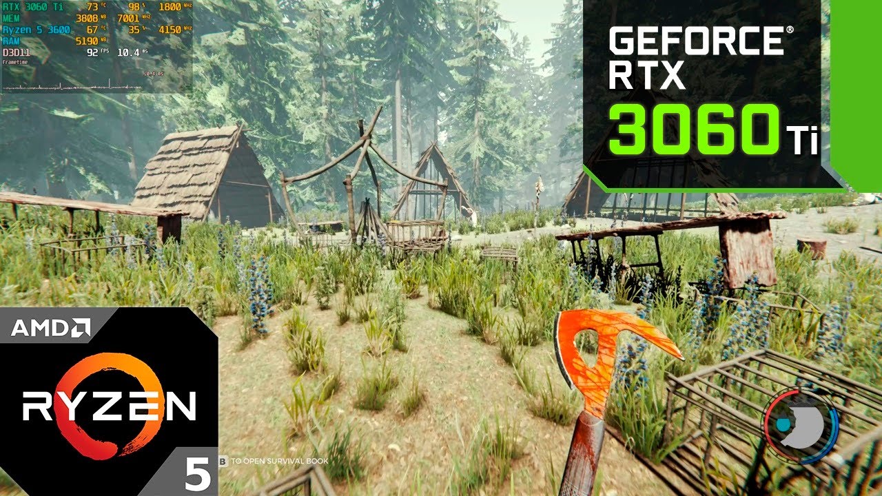 The Forest : RTX 3060 Ti 8GB + Ryzen 5 3600 (Ultra Graphics) 1440p ...