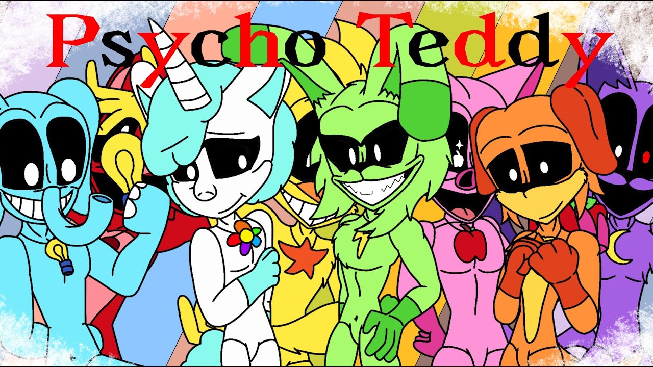 Psycho Teddy meme (Smiling Critters animation/my au) - YouTube