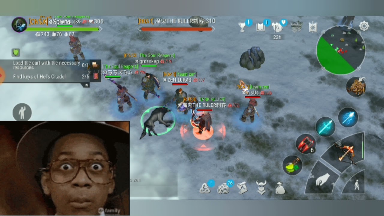 Frostborn- Family PvP - 4 vs The world 😈🤯, Getting revenge on roar clan ...