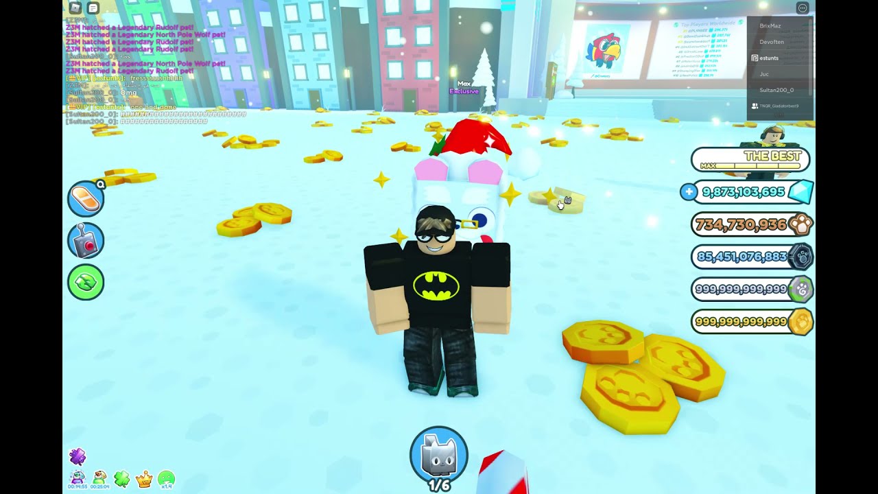 How to hatch a Huge Santa Paws in Pet simulator X roblox - YouTube