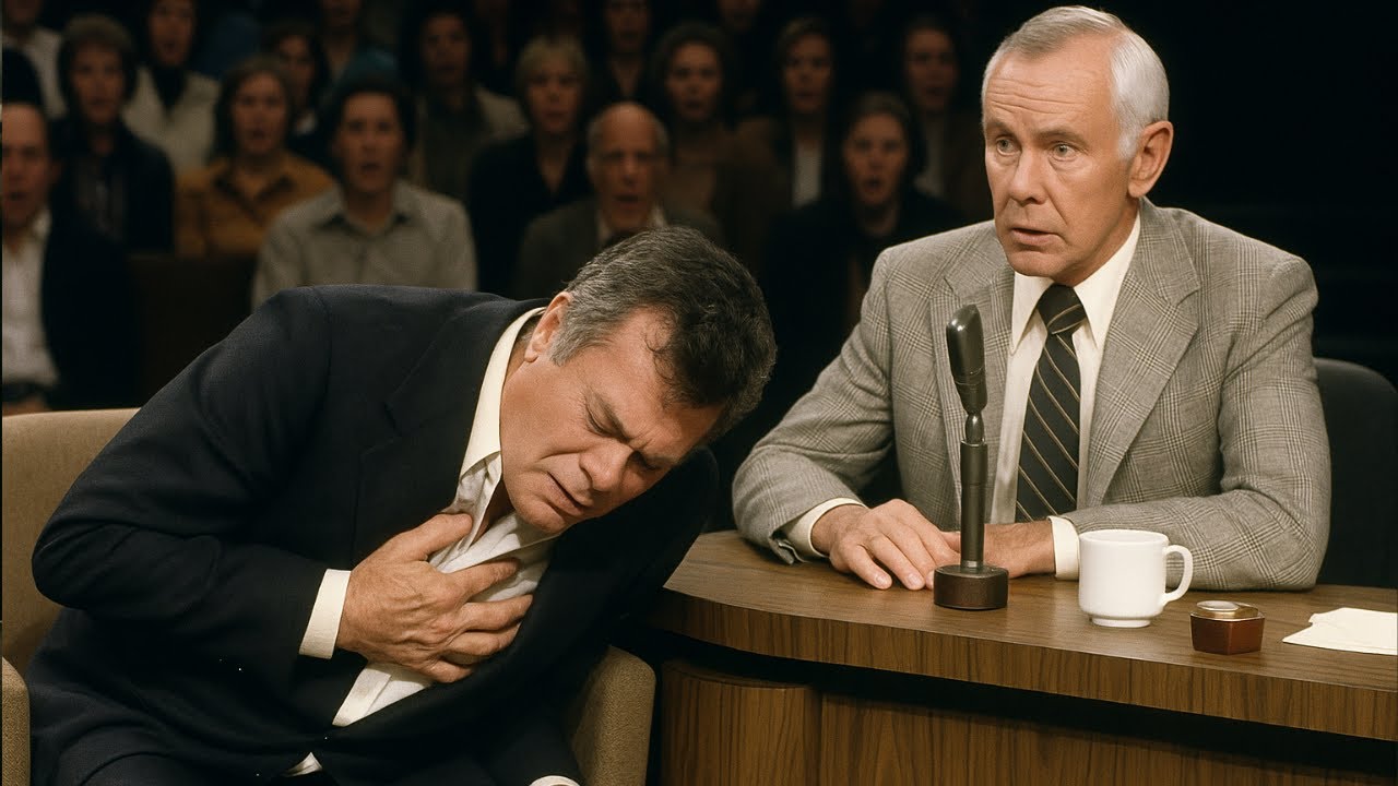 Johnny Carson STOPPED tv show when Tony Curtis COLLAPSED on live - what he did next studio ...