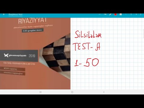 Güvən Silsilələr Test A 1-50