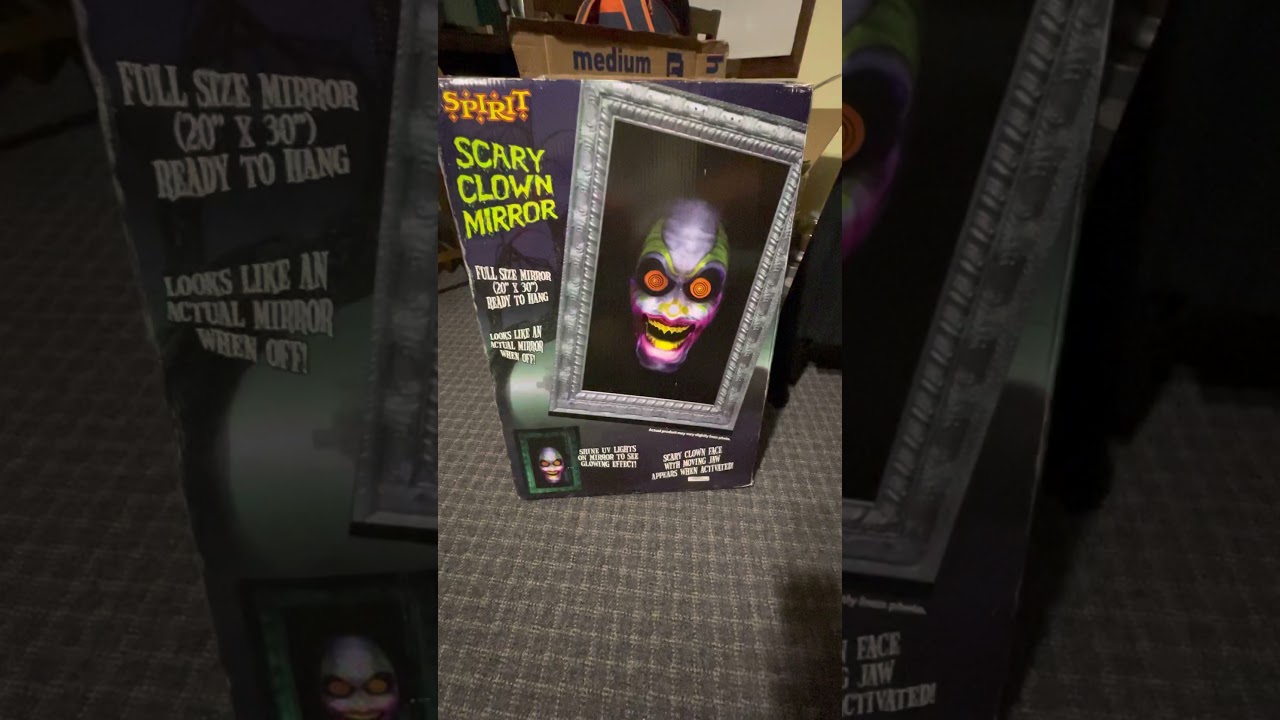 2013 Spirit Halloween Scary Clown Mirror in 2021 - YouTube