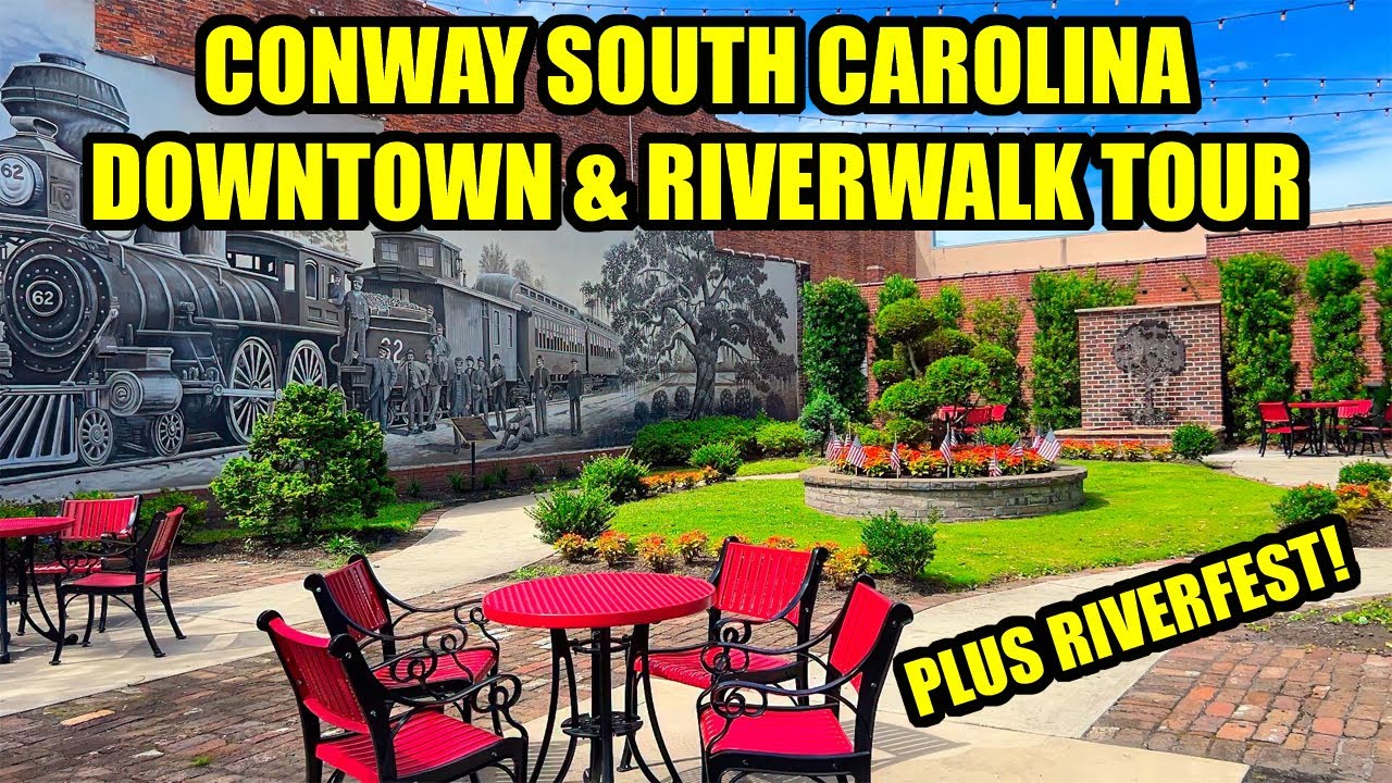 Conway South Carolina Downtown & Riverwalk Tour plus Riverfest! - YouTube
