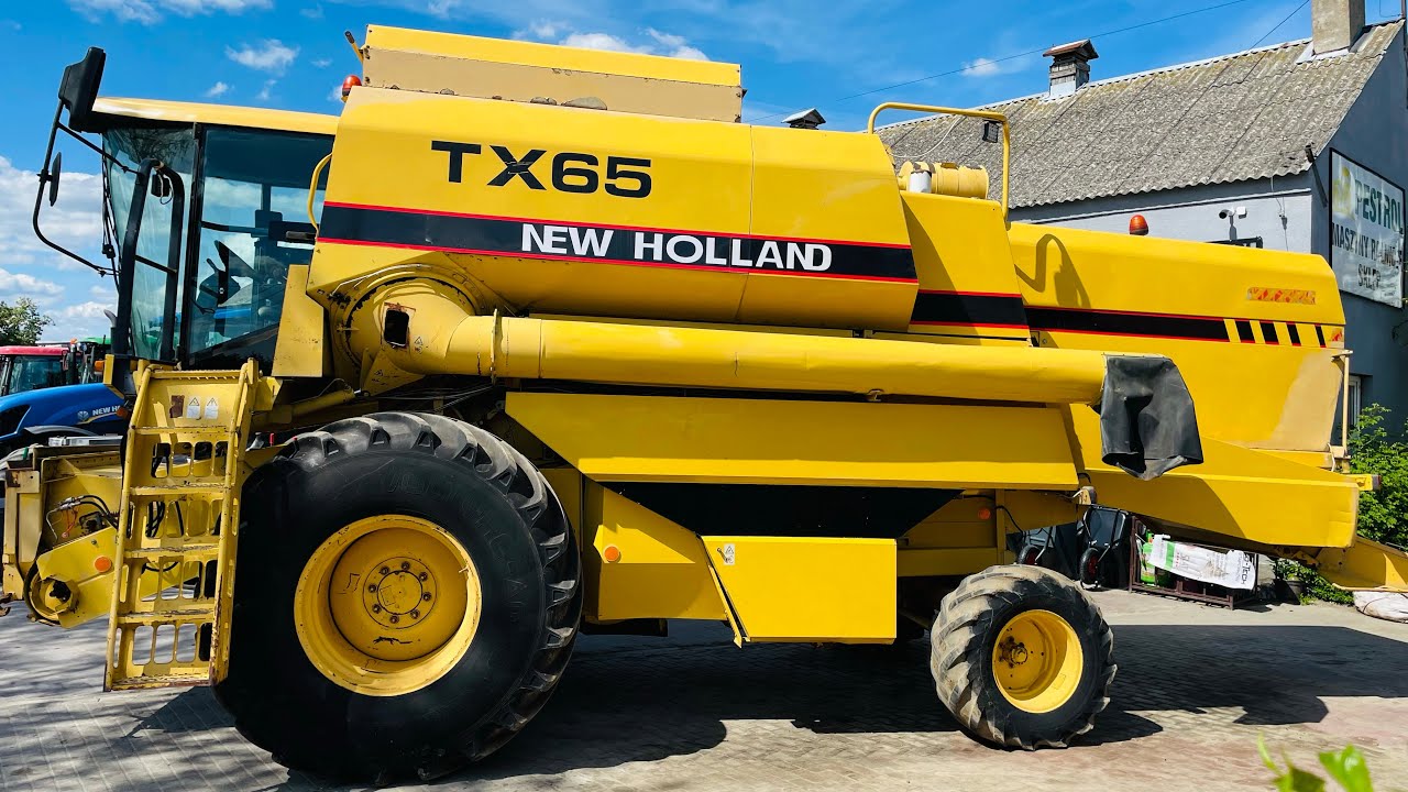 KOMBAJN NEW HOLLAND TX65, heder 6m z wózkiem, 235KM, prezentacja/review ...