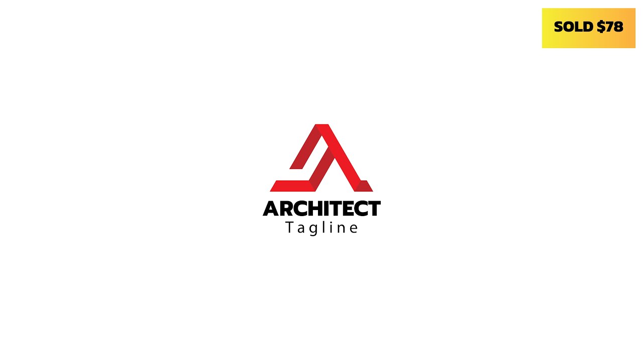 Adobe Illustrator - Tutorial Mendesain Logo : ARCHITECT - YouTube