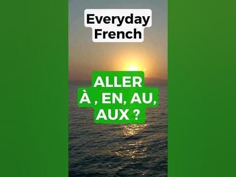 Aller à, en, au, aux in French - When to use them #shorts - YouTube