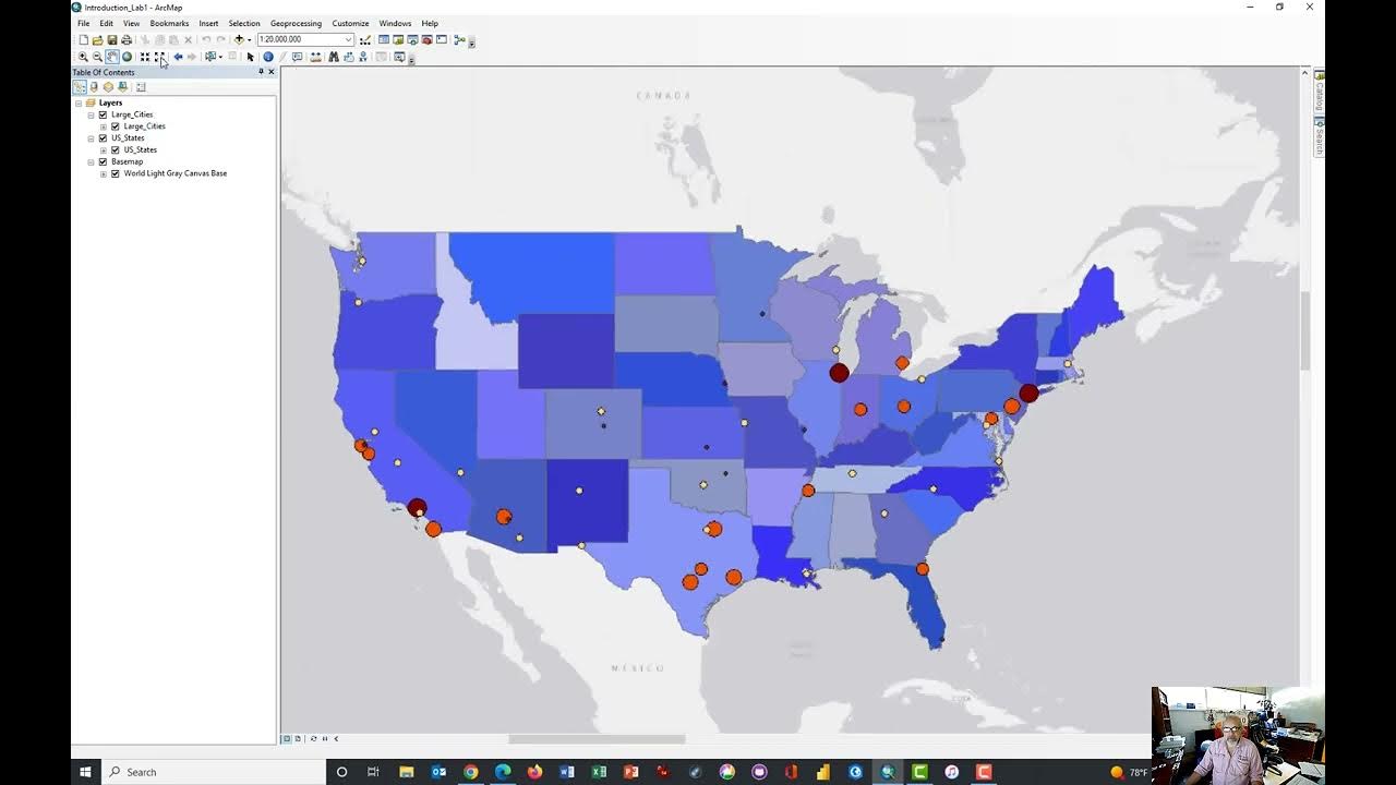 Geography 107: Introduction to GIS (Lab 1) - Citrix Method - YouTube