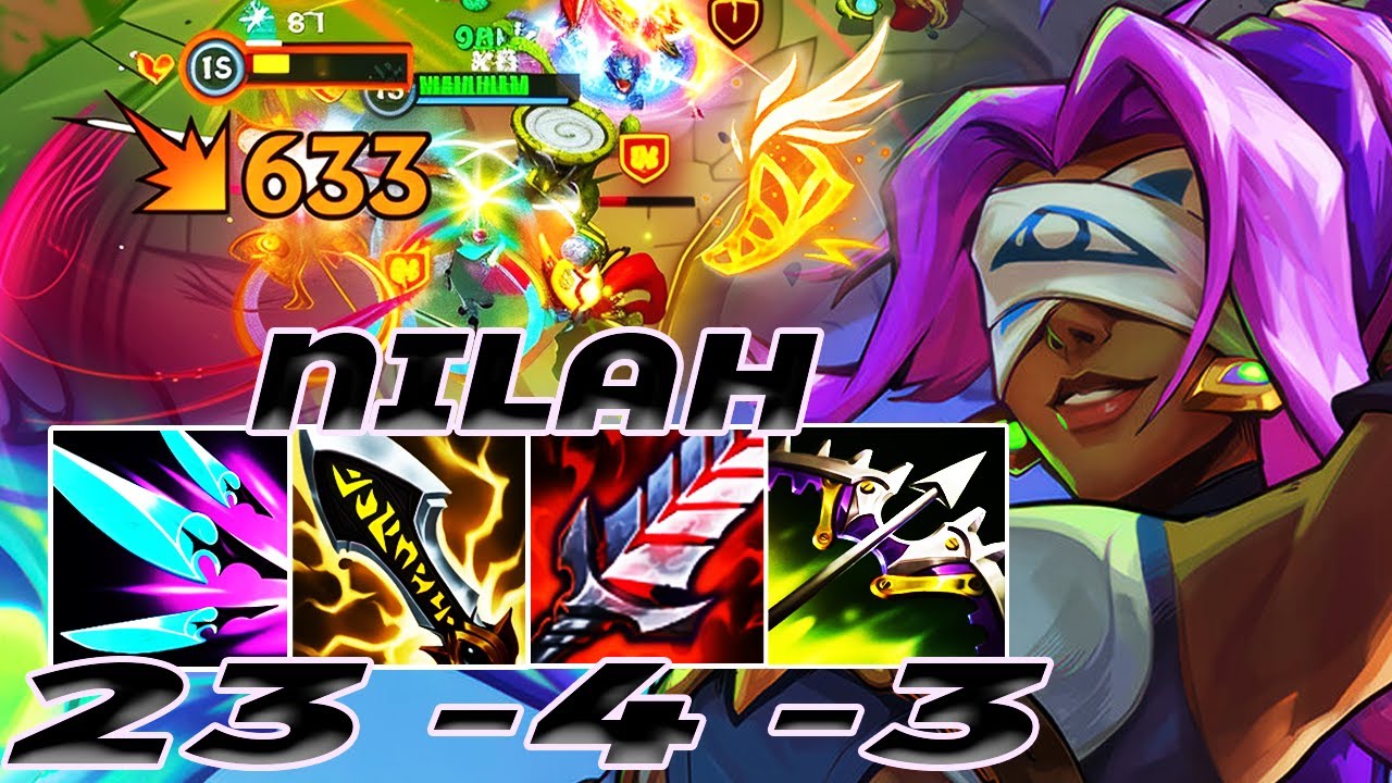 WILD RIFT NILAH ADC GAMEPLAY | 23 -4 -3 MVP | NILAH BUILD RUNES - YouTube