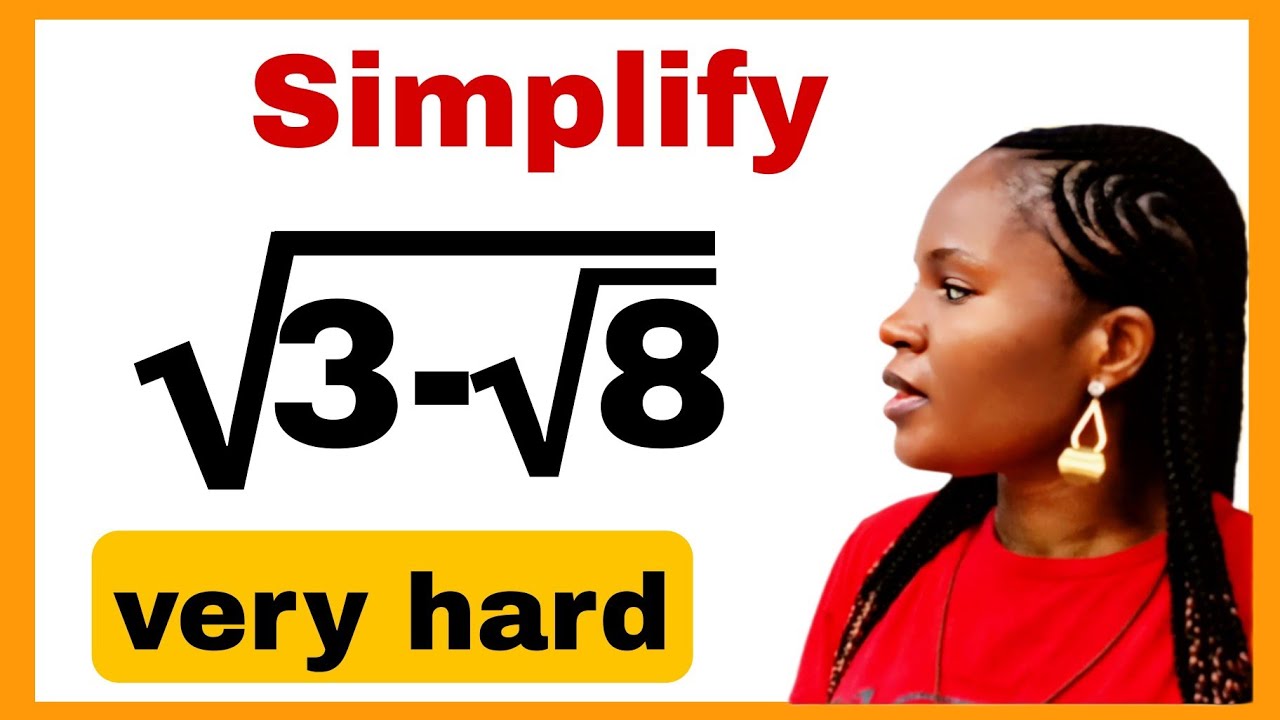 A Nice square root math problem| algebra simplification - YouTube