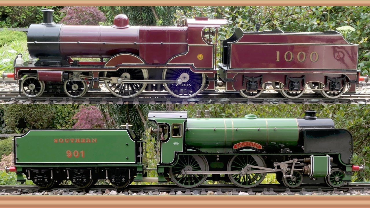 Two English 3-cylinder 4-4-0 locomotives in 1, 0 and 00 gauge - Midland ...