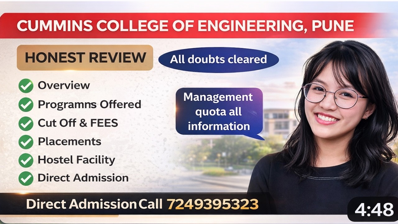Cummins College of Engineering Pune | Review, Cutoff, Placement, Fees ...
