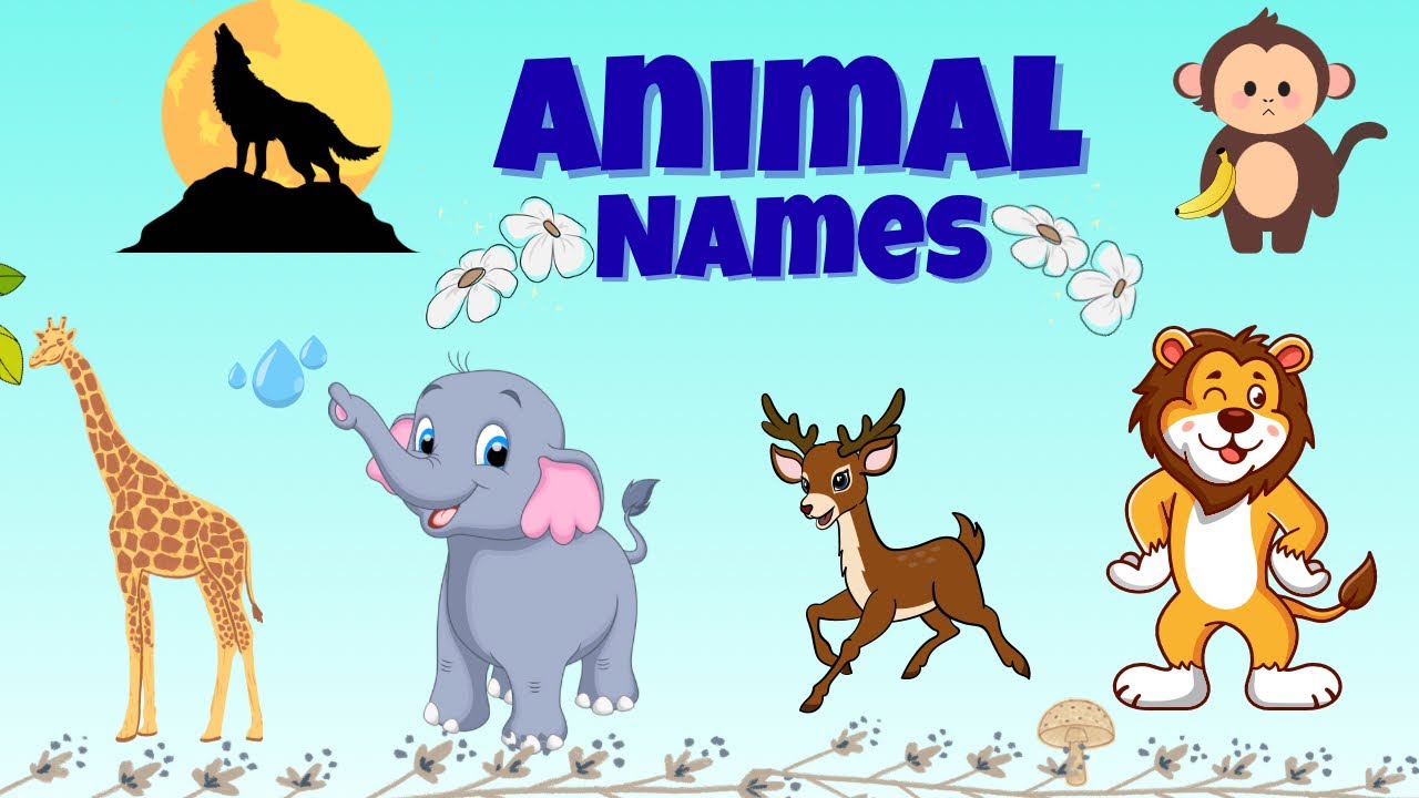 Animal Names & Guess the Animal Game for Kids 🐘🦁 | Fun Learning with ...