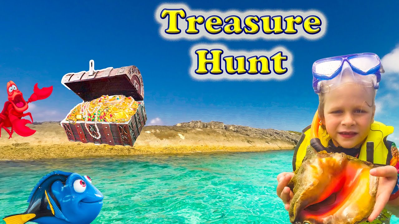 Assistant Goes on a Sea Treasure Hunt with Nemo and Dory Toys - YouTube
