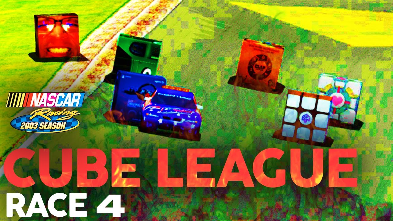 Racing Cubes at Banked Watkins Glen NR2003 - YouTube