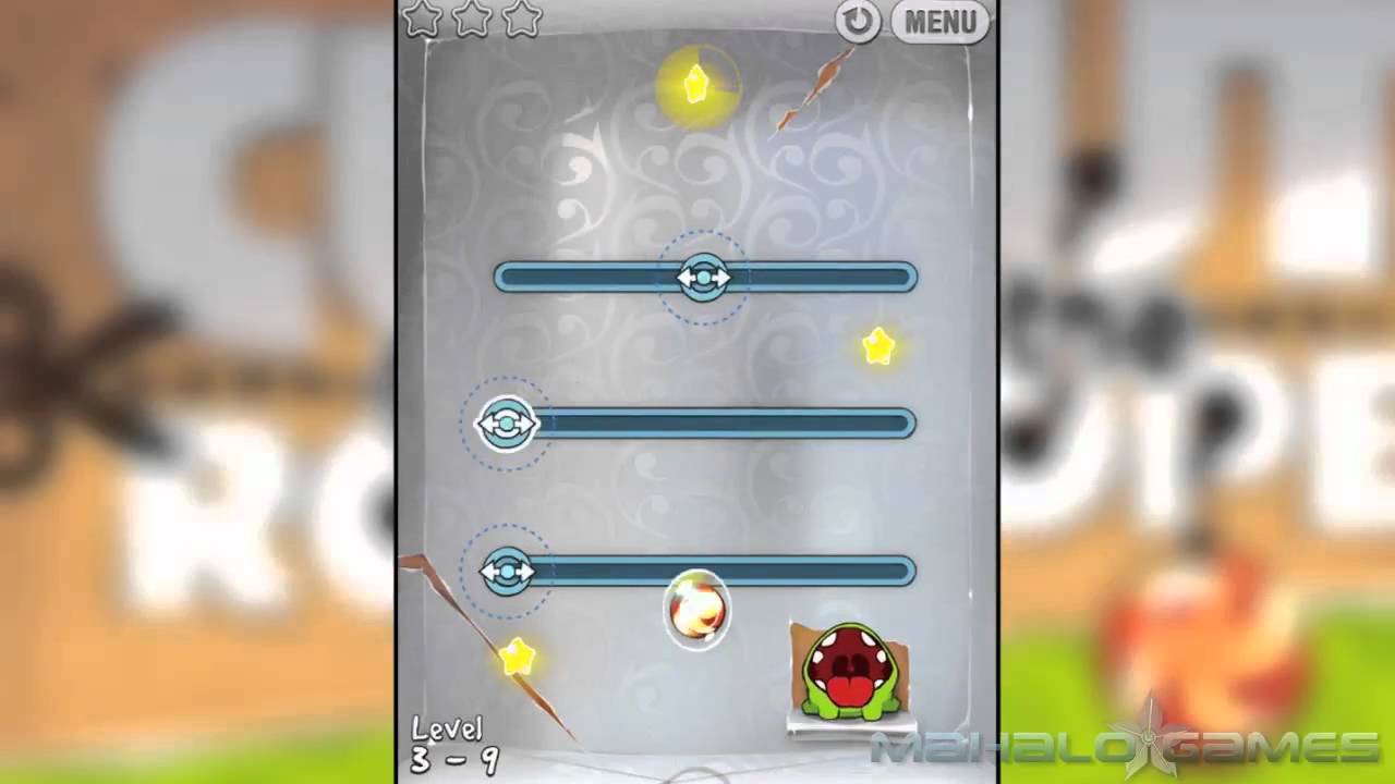 Cut The Rope HD: Level 3-9 - YouTube