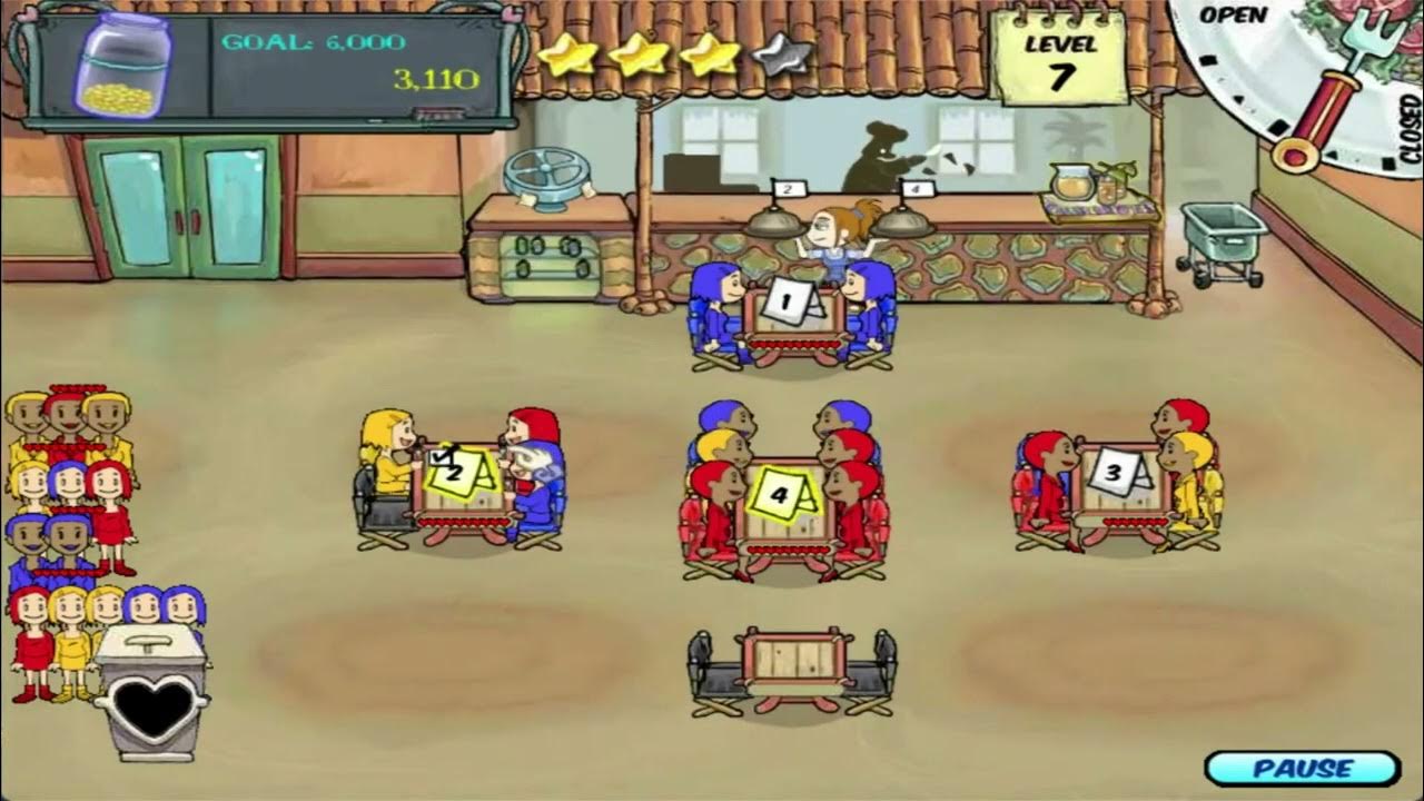 Diner Dash - Level #17 - Flo's Tiki Palace VII - YouTube