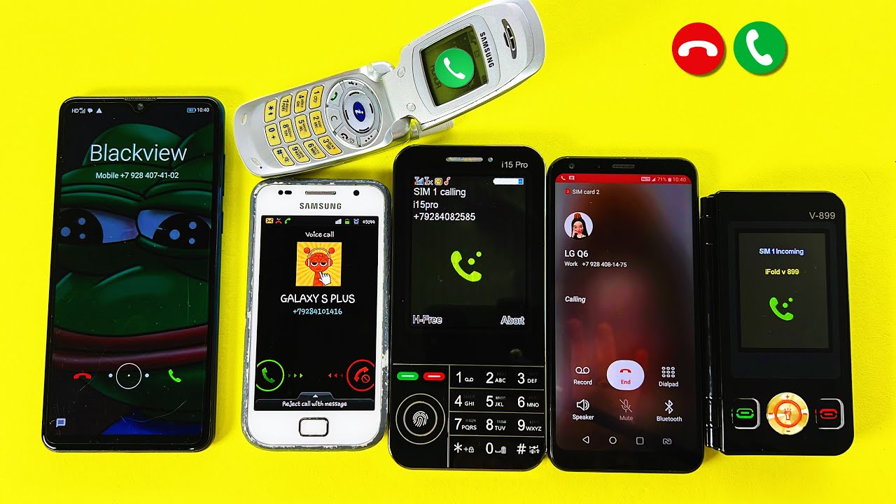 Incoming & Outgoing Call Blackview A80 + Samsung A800 + S Plus + i15 ...