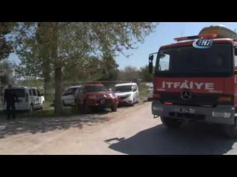 Sulama kanalında bulunan ceset vinçle çıkarıldı