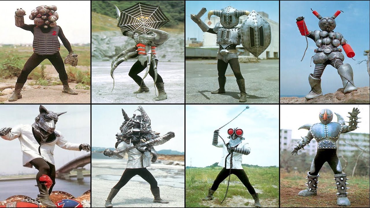 All J.A.K.Q Dengekitai Monsters/Villains - YouTube