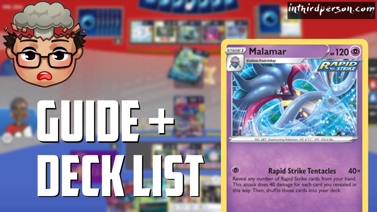 Rapid Strike Malamar is the Best PTCGL Starter Deck! (Guide + Upgraded ...