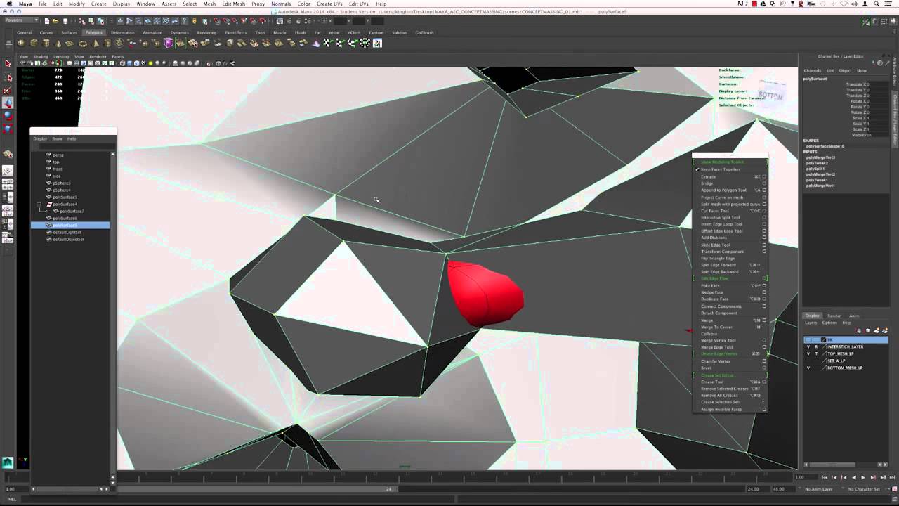 Conceptual Massing with Maya 07 | Stitching Layers - YouTube