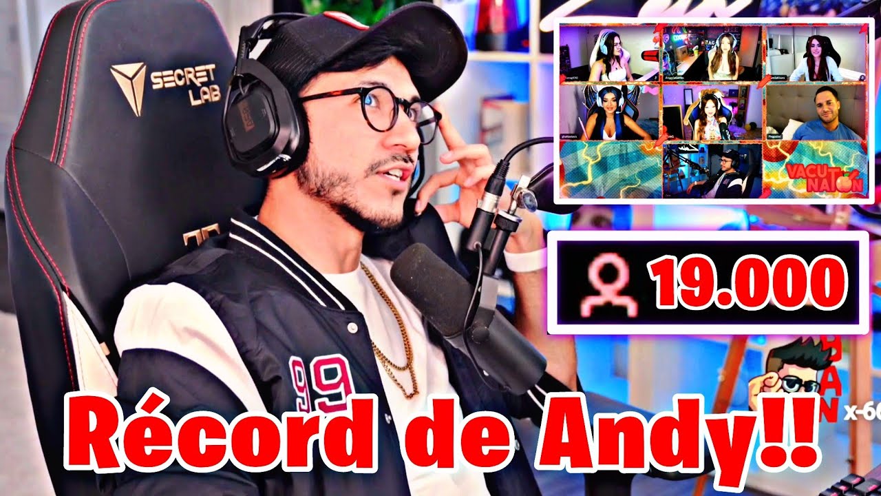 Andy llega a los 19K viewers en directo!!!! Record Twitch Perú!!! - YouTube