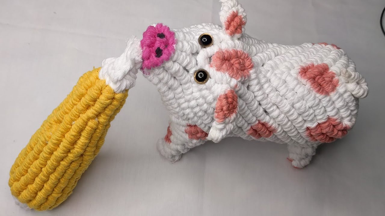 Macrame Wild Boar Tutorial!!(Part-1) - YouTube