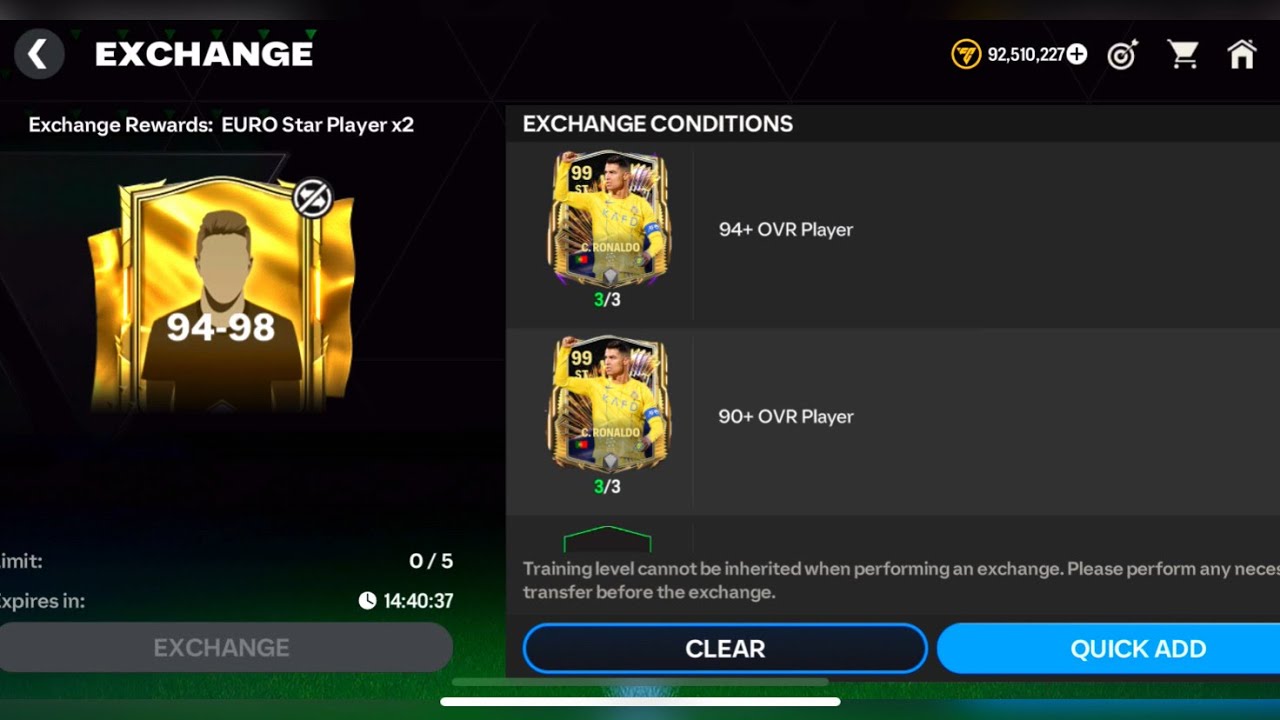Fc mobile euro star player exchange | fc mobile UEFA euro 24 | football ...