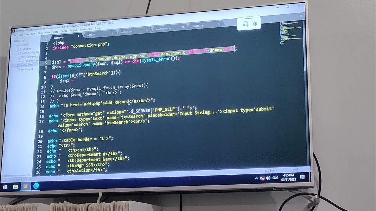Search Bar Using Php Youtube