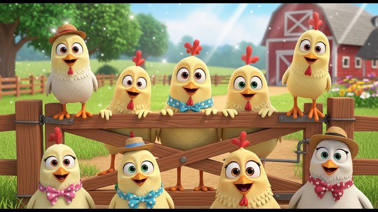 Counting Chickens at the Farmyard Gate 🐔🚪🔢 | Numbers Song for Kids ...