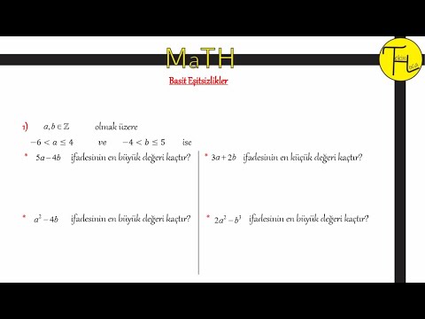 Basit Eşitsizlikler Sorular 1
