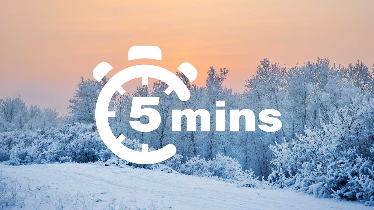 Simple and Silent 5-Minute Classroom/Teacher Timer - Snow Scenes - YouTube