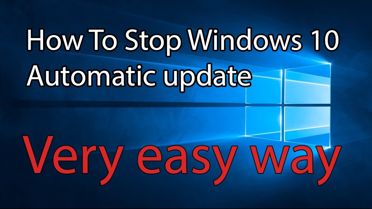 How to stop windows 10 auto update l Stop auto update l stop windows ...